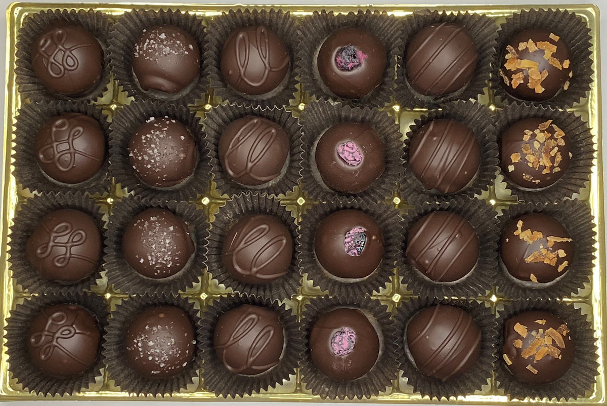 Black Raven Assorted Beer Truffles Box of 24 – Gosanko Chocolate