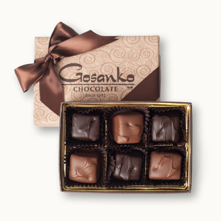 Creamy Caramel Box of 6 – Gosanko Chocolate